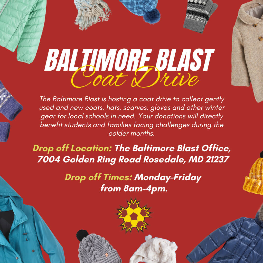 Baltimore Blast Coat Drive | The Baltimore Blast