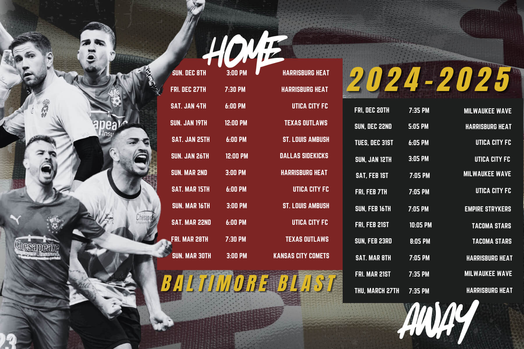 The Wait Is Over: Your Baltimore Blast 2024-25 Schedule Is Here! | The Baltimore Blast